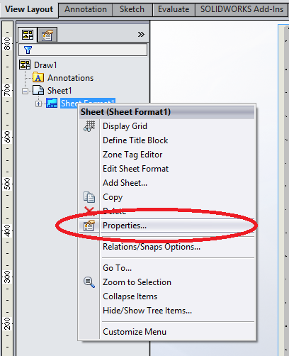 HƯỚNG DẪN CÁCH CHỈNH SỬA VÀ TÙY CHỈNH ĐỊNH DẠNG TRANG TRONG SOLIDWORKS ...