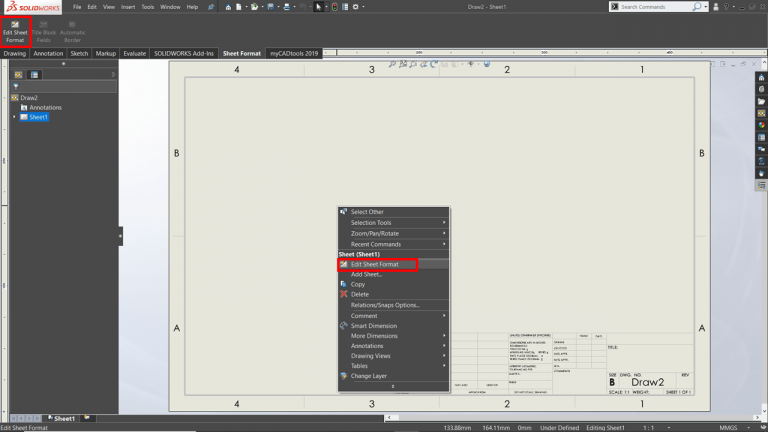 Hướng dẫn sử dụng SOLIDWORKS Drawing Templates - ViHoth