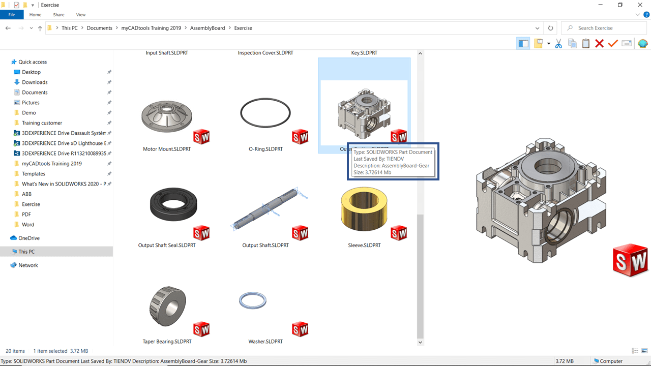 Mẹo hay sử dụng SOLIDWORKS Assembly - ViHoth