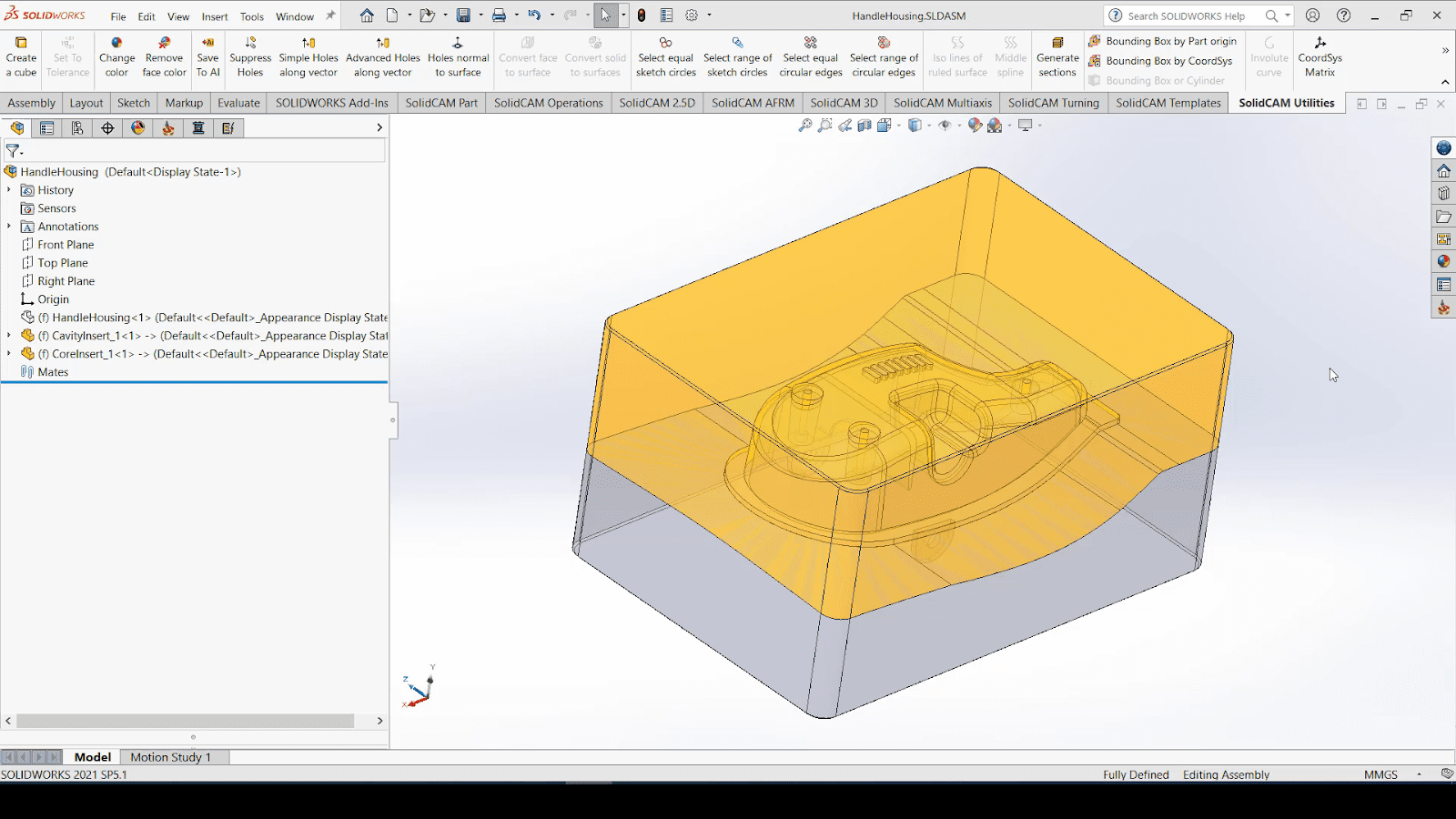 Kết hợp SolidWorks và SolidCAM For Mold Making